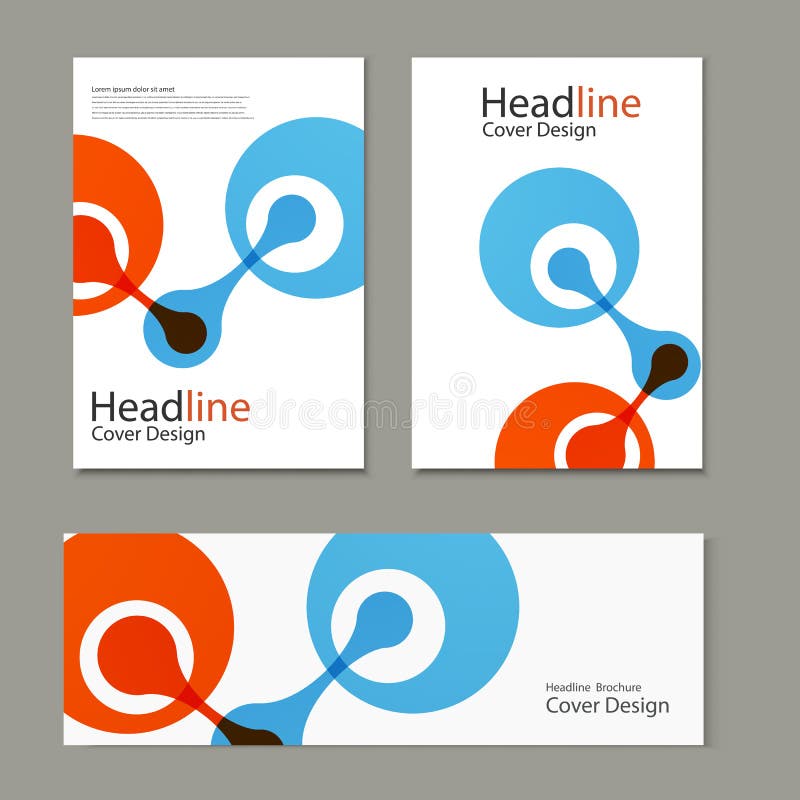 Science Cover Template Background with Molecules Stock Illustration ...