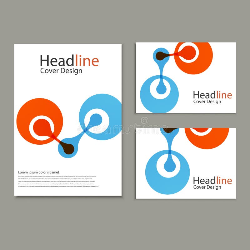 Science Cover Template Background with Molecules Stock Vector ...