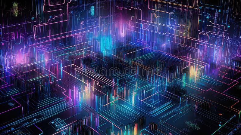 Science Cybernetic Matrix Complex Stock Photo - Image of scientist ...