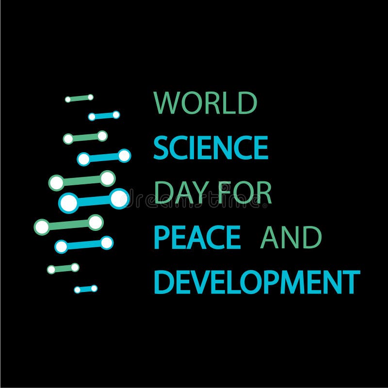 Science Day for Peace and Development World DNA Stock Vector ...