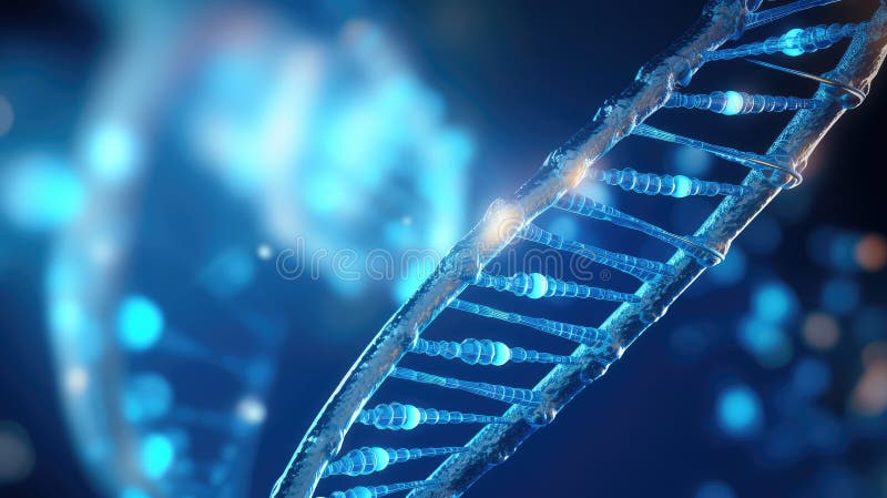 Science dna blue stock illustration. Illustration of gene - 307607189