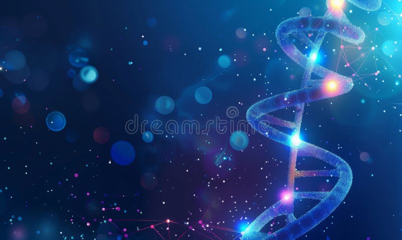 Science DNA and Medical and Technology Background Stock Illustration ...