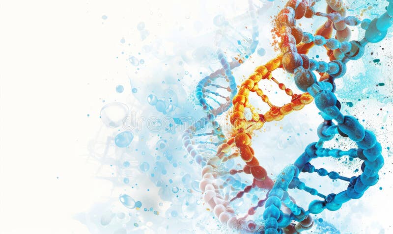 Science DNA and Medical and Technology Background Stock Illustration - Illustration of science ...