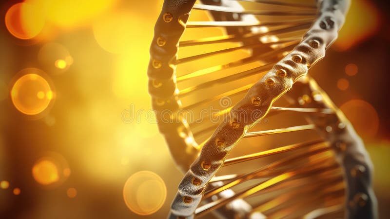 Science dna yellow stock illustration. Illustration of helix - 307641124