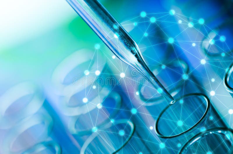 Science Dropper and Laboratory Test Tubes Stock Photo - Image of ...