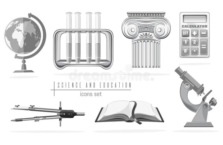 Science Black White Education Stock Illustrations – 38,951 Science ...