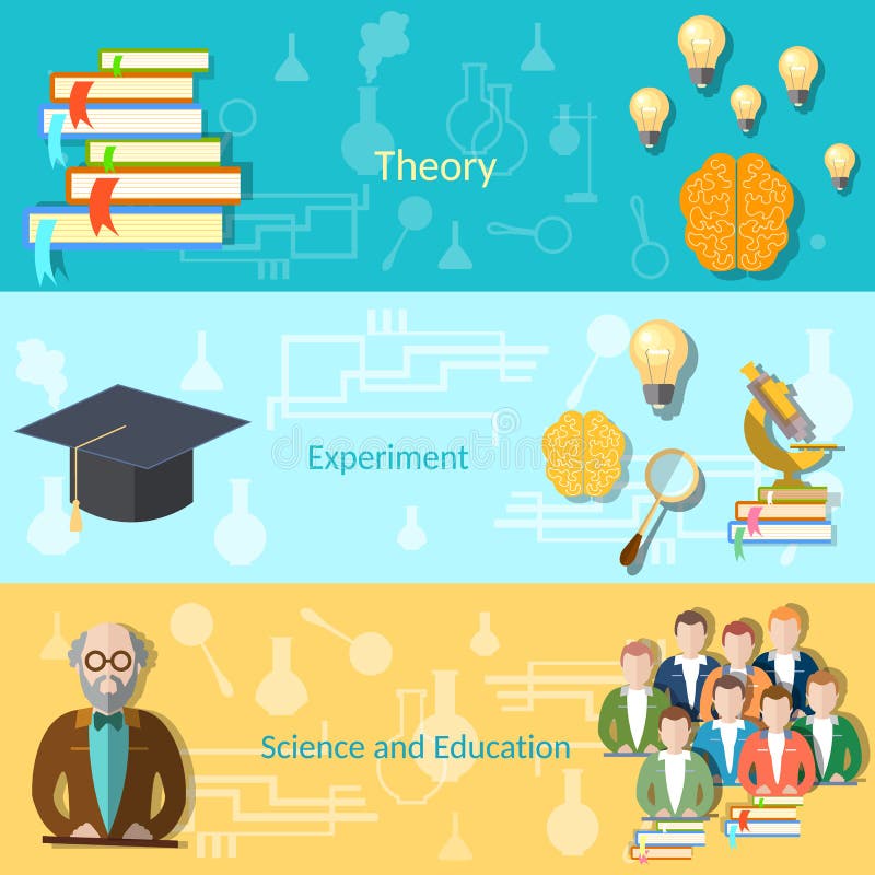 Science and Education: School Board, Vector Banners Stock Vector ...