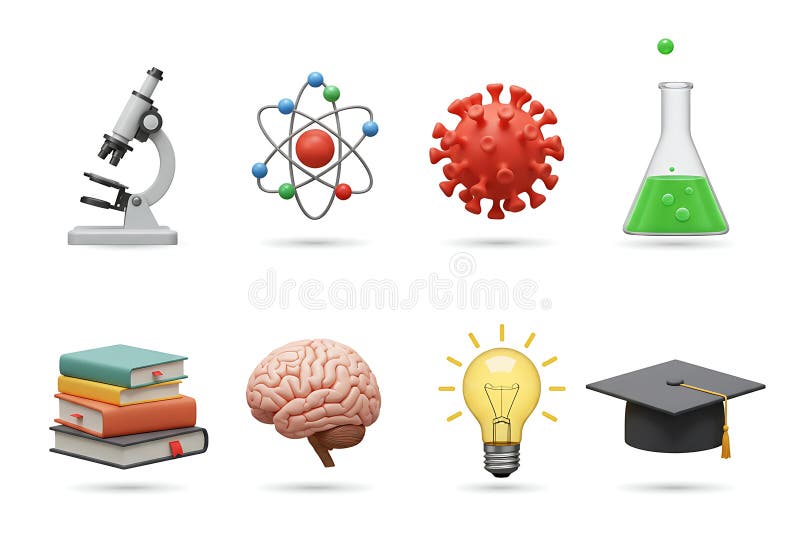 Science, Education, and Knowledge Icons Stock Illustration ...