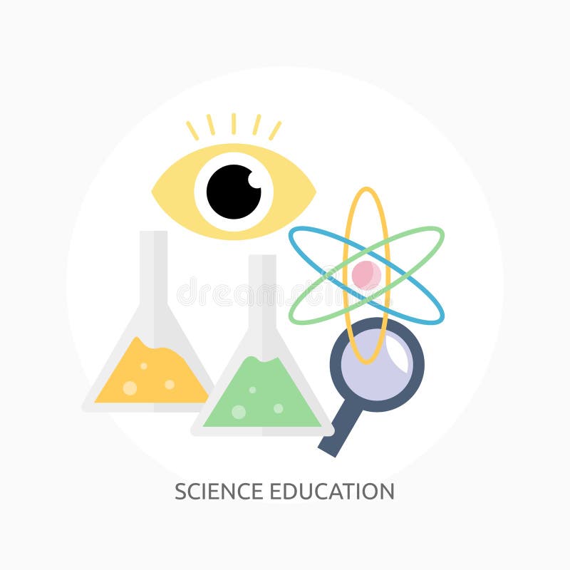 Science Education Conceptual Design Stock Vector - Illustration of ...