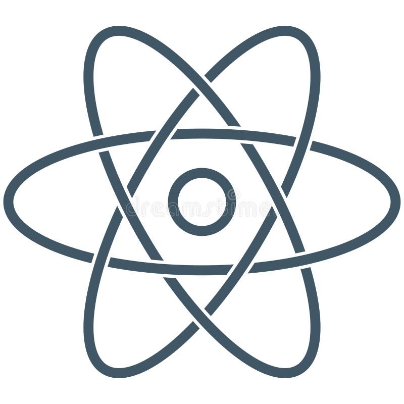 Atom Science Symbol, Molecule Sign, the Research of Scientists Stock ...