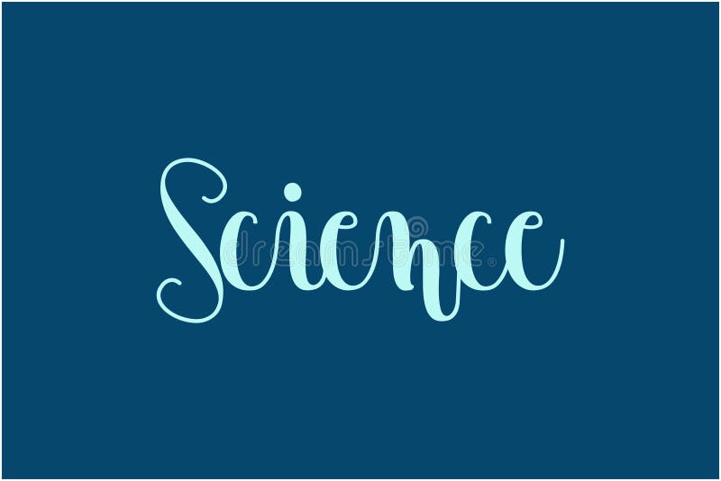 Science Elegant Typography Lettering Text Vector Design Quote Stock ...
