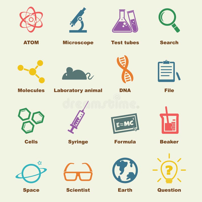 Periodic Table Elements - Science Buttons Stock Vector - Illustration ...