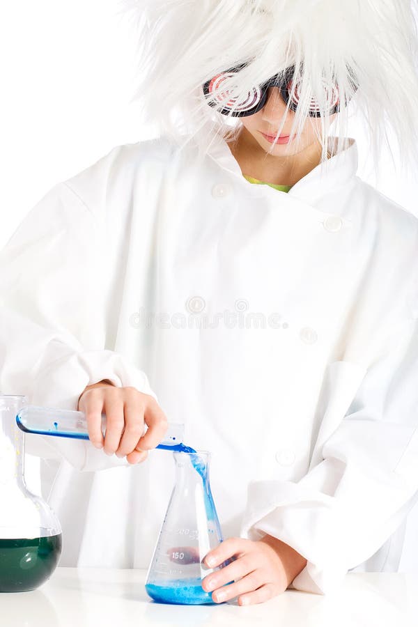 Science Experiment stock photo. Image of blue, child - 20932978