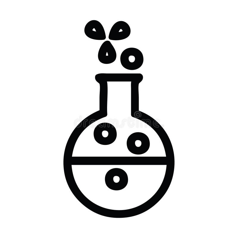 Science Experiment Distressed Icon Symbol Stock Vector - Illustration ...
