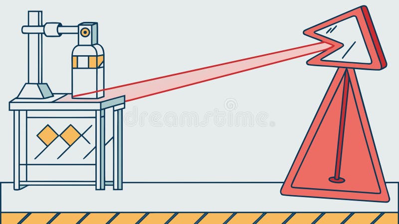 Science Experiment with a Laser Beam and Prisms. Physics and Optics ...