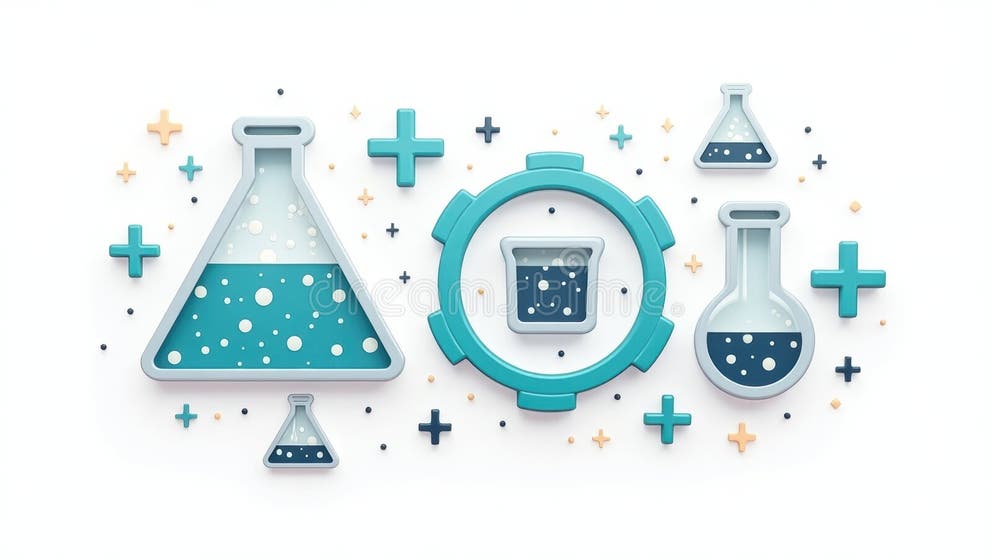 Science Experiment Process stock illustration. Illustration of ...