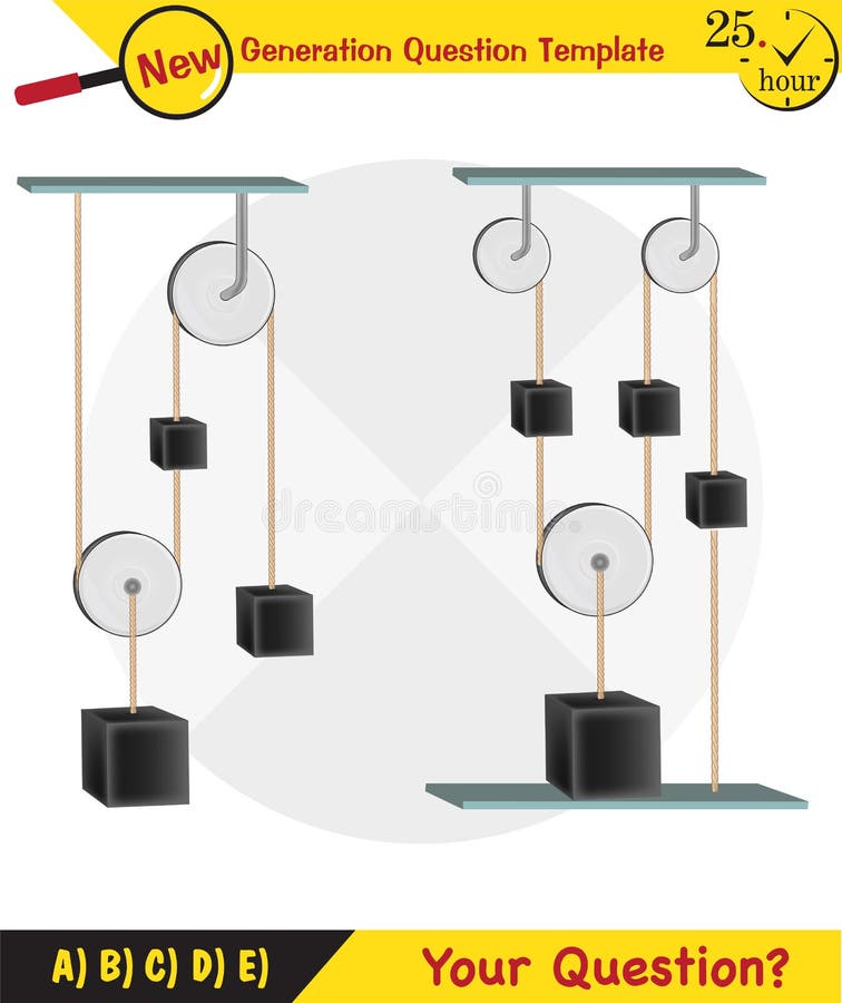 Pulley Simple Machine Stock Illustrations – 874 Pulley Simple Machine ...