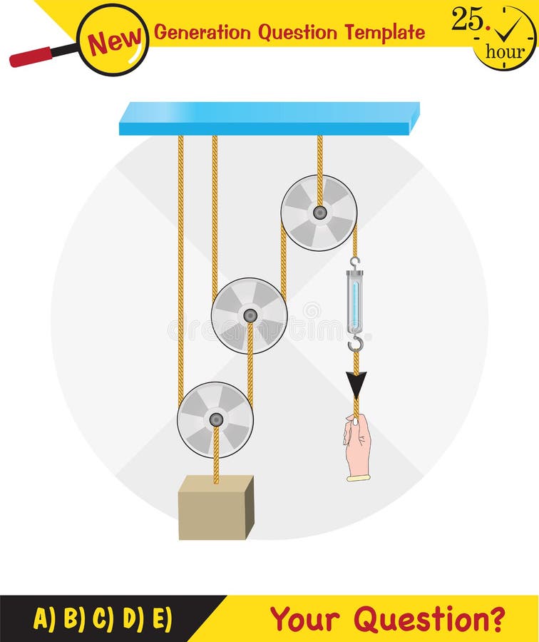 Pulley Simple Machine Stock Illustrations – 570 Pulley Simple Machine ...