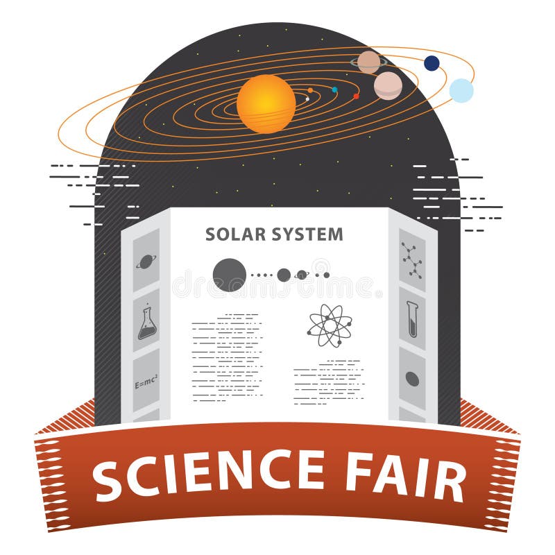 Science Fair Poster Concept Stock Vector - Illustration of equipment ...