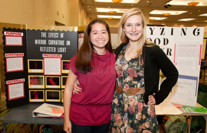 A Student Science Fair Poster Being Judged Editorial Photography ...