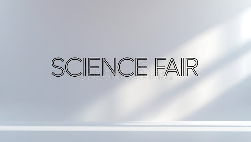 Science Fair Text for Showcasing Student Projects and Experiments Stock ...