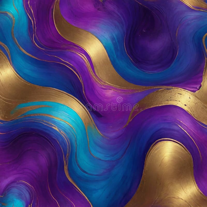 Science Fiction Background of Glowing Particles with Depth of Field and Bokeh. Particles Stock ...