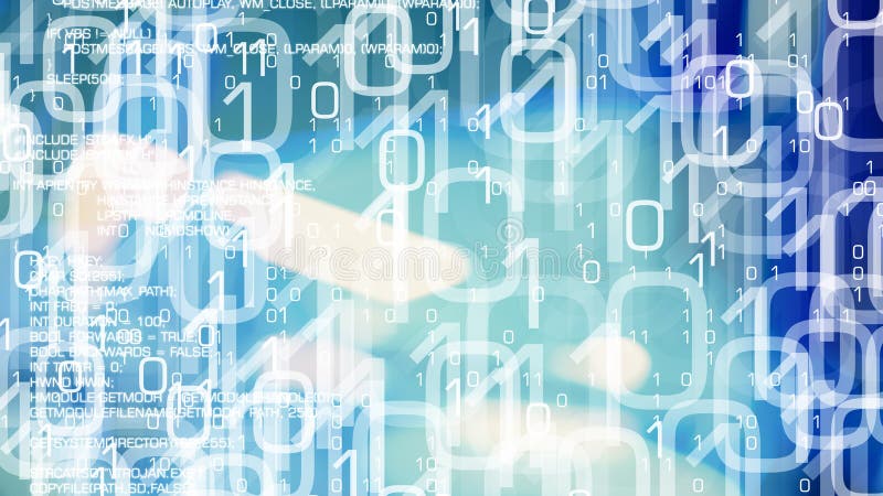 Future Cyber Warfare Cybercrime, Binary Code and Virus Stock ...