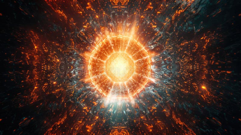 Science Fiction Explosion stock photo. Image of generated - 367128508