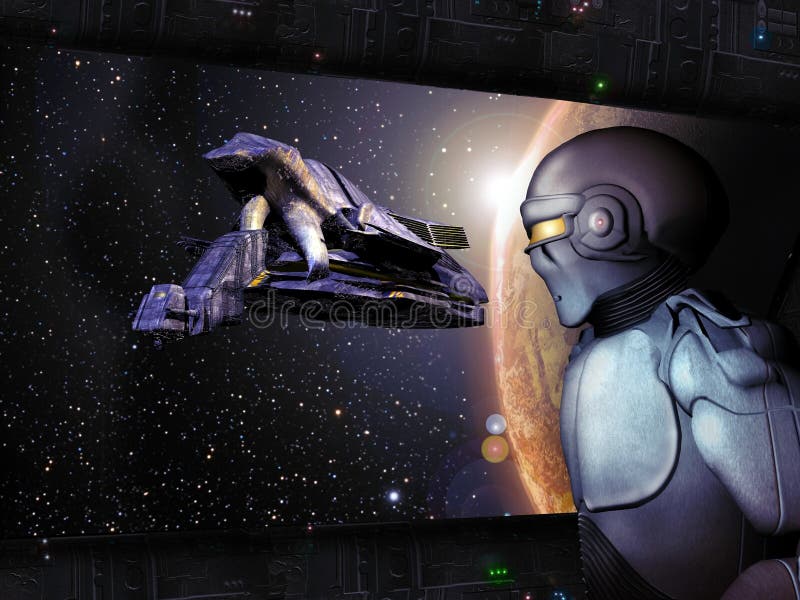 Science fiction frame stock illustration. Illustration of explosion ...