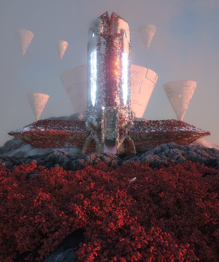 Red Leaves stock image. Image of leaves, future, fiction - 121837841