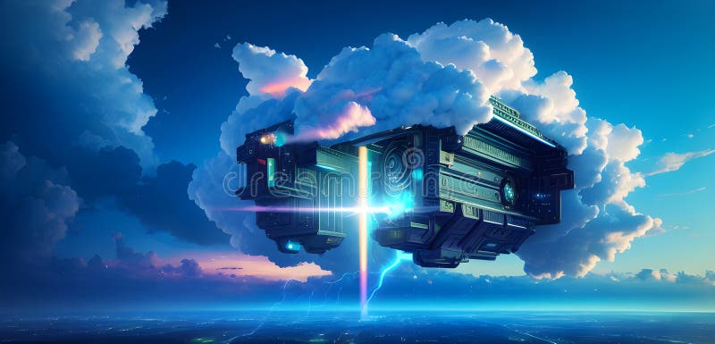 Cloud Technology. Cloud Computing, Big Data Center, Future Infrastructure, Digital Ai Concept ...