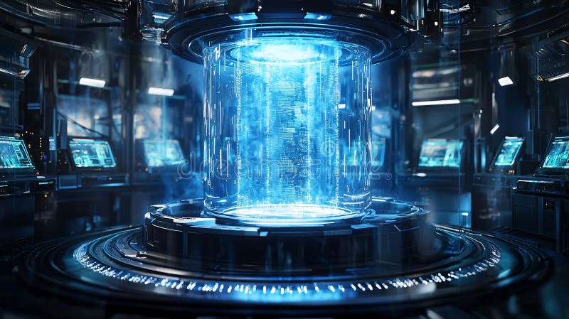 Science Fiction Future Technology Laboratory Stock Image - Image of ...