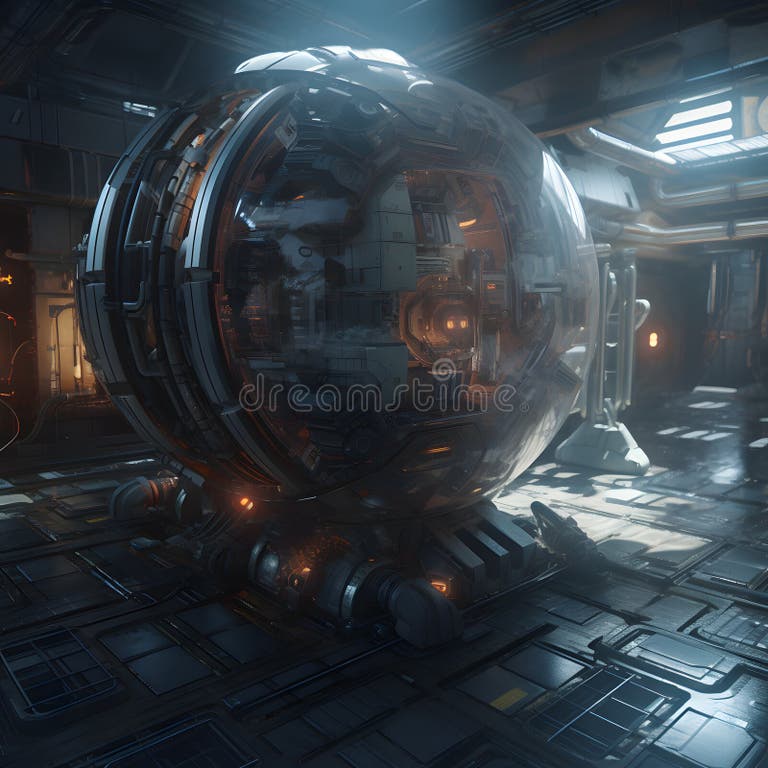 Science Fiction Futuristic Technology Outer Space Hyper-r Generative AI ...