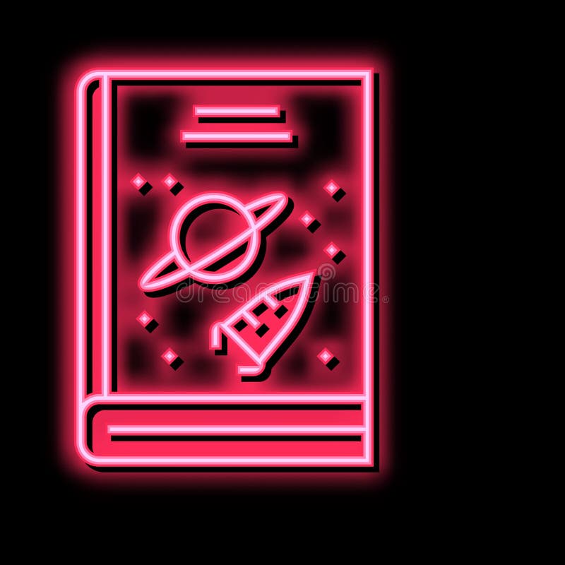 Science Fiction Genre Neon Glow Icon Illustration Stock Vector ...