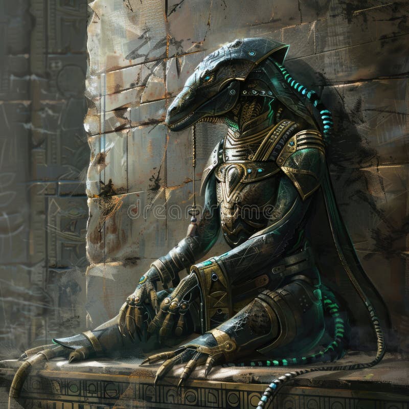 God Cyborg Sobek Stock Illustrations – 2 God Cyborg Sobek Stock ...