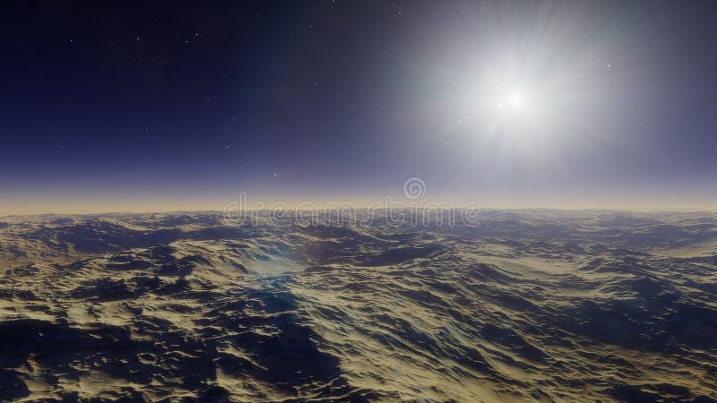 Science Fiction Illustration, Beautiful Space Background, a Computer ...