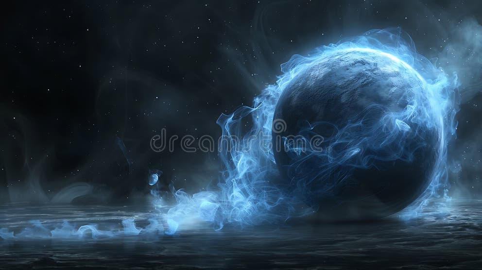 Science Fiction Image, Deep Deep Space with Giant Planets, Hot Stars ...