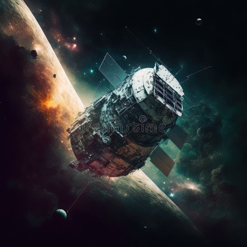 Science Fiction Inspired Space Station, Alien Technology Concept ...