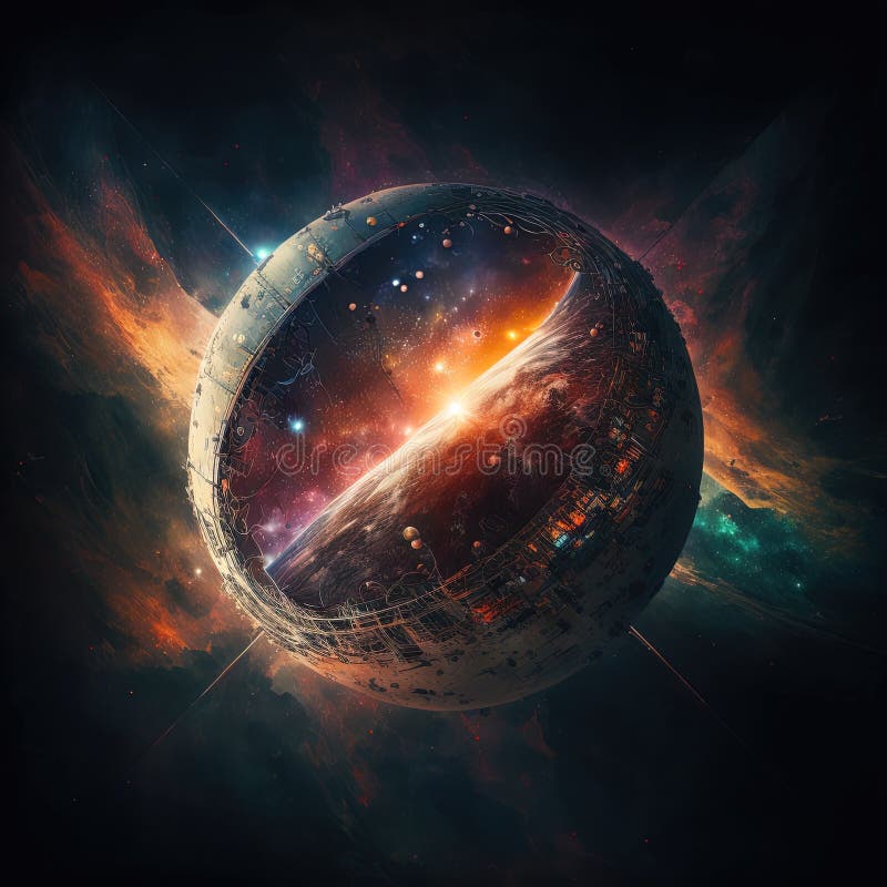 Science Fiction Inspired Space Station, Alien Technology Concept ...