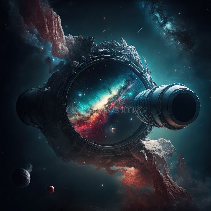 Science Fiction Inspired Space Station, Alien Technology Concept ...