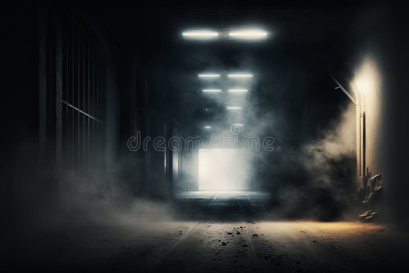 Science Fiction Interior Scene- Sci-fi Corridor Render Scene with Neon ...