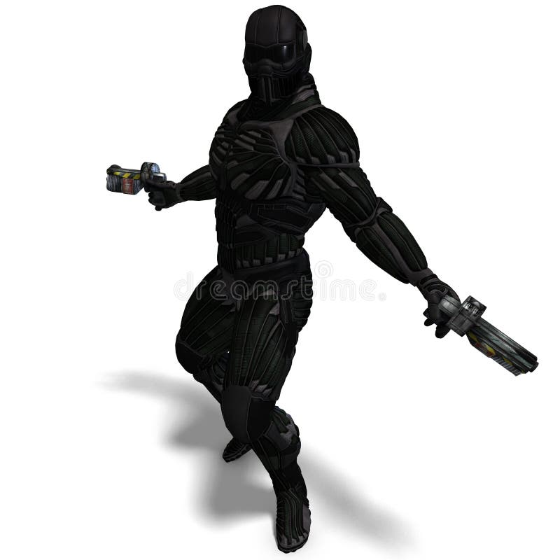 Science Fiction Male Character In Futuristic Picture. Image: 18096018