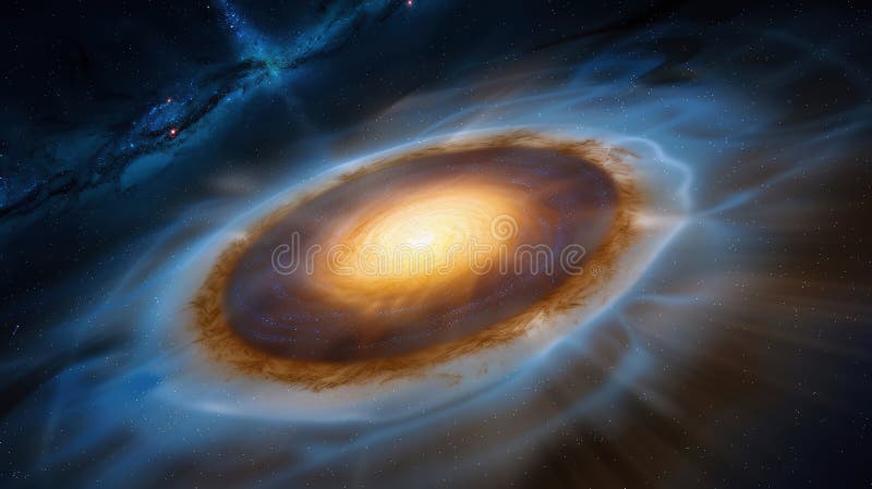 Science Fiction Space Visualization. Galaxy Thousands Light Years Far ...