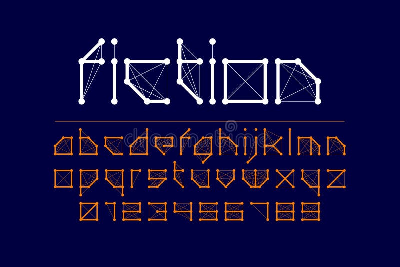 Science Fiction Style Font Design Stock Vector - Illustration of design ...