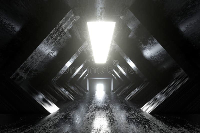 A Science Fiction Tunnel Animation Stock Illustration - Illustration of ...