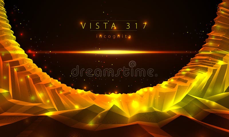 Science Fiction Vector Cosmic Illustration, Space Fantastic Plan Stock ...