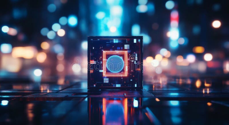 A Science Fiction Wallpaper Illustration Showcases a Futuristic, High ...