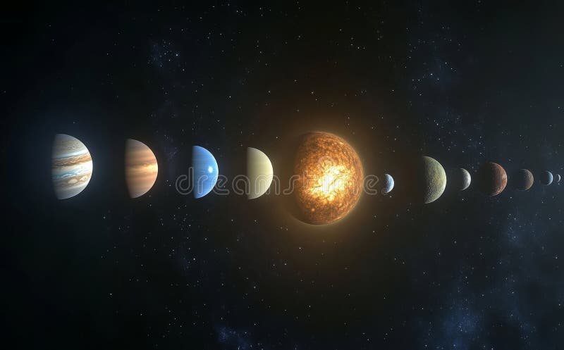 This Science Fiction Wallpaper Shows the Planets of the Solar System ...