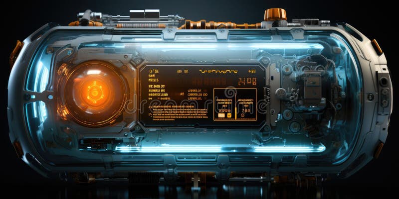 Science Fiction Work Interface with Some Graphical Text. Work Interface ...