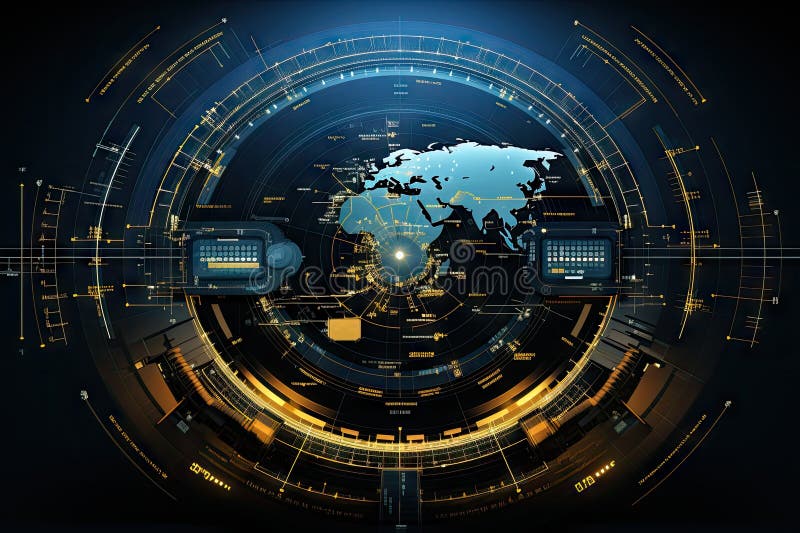 Science Fiction Work Interface with Some Graphical Text. Work Interface ...